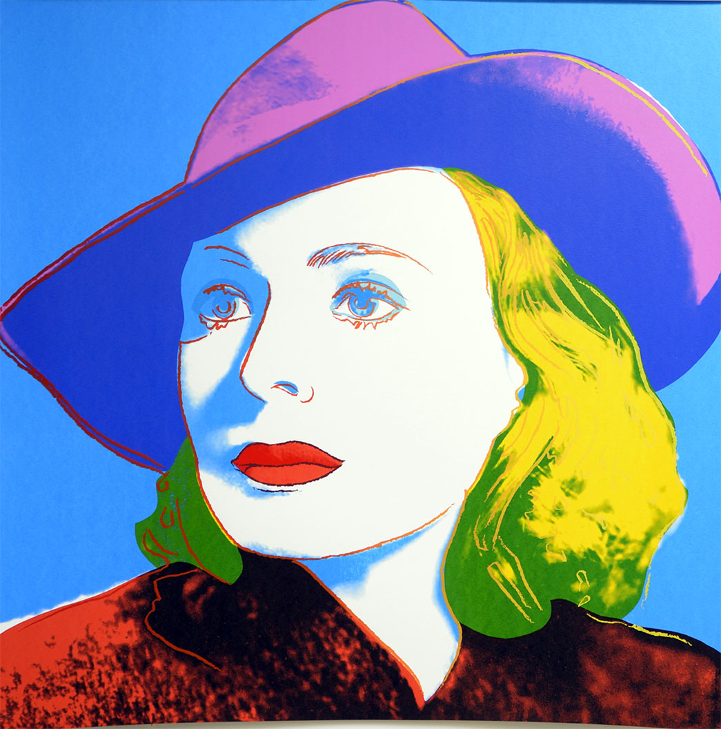 INGRID BERGMAN 1983 with Hat by ANDY Warhol