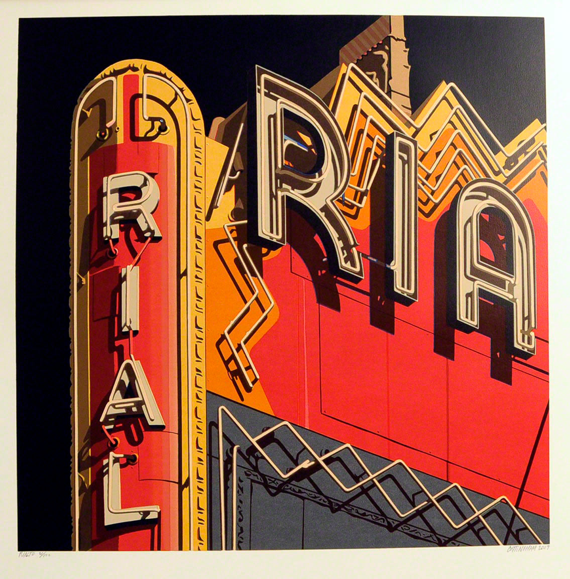 American Signs RIA by Robert Cottingham